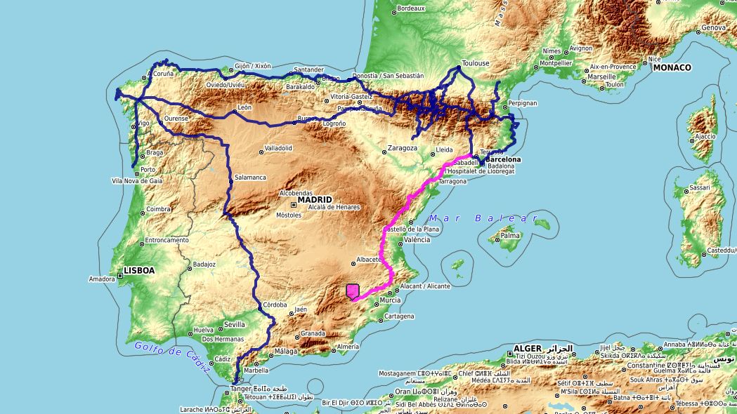 CarteGR7-16-9 | Longues marches en Europe, Asie, USA